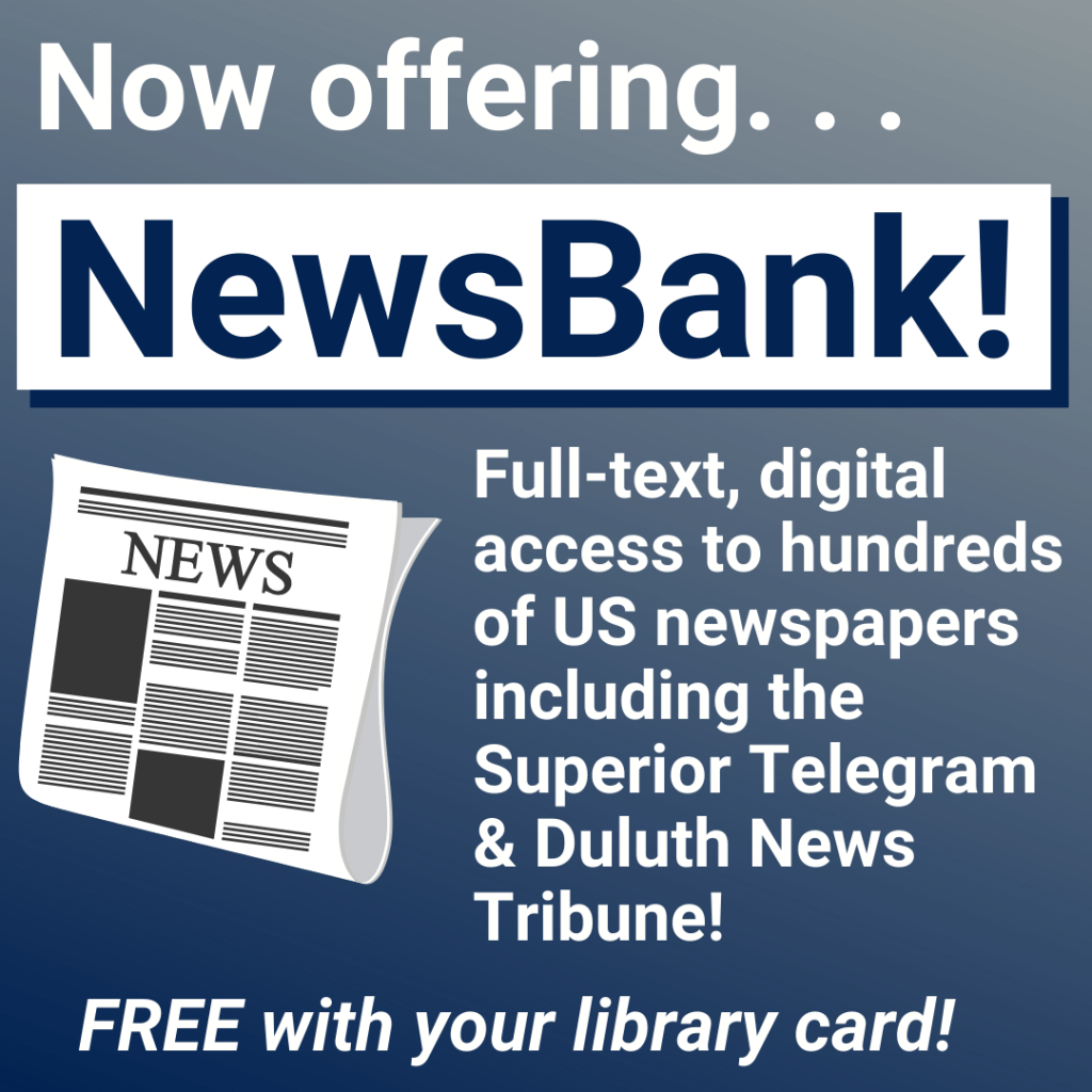 Now offering . . . NewsBank! : Superior Public Library
