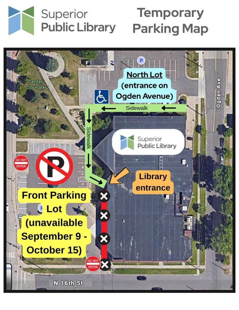 2025 Superior Public Library Parking Lot Project : Superior Public Library